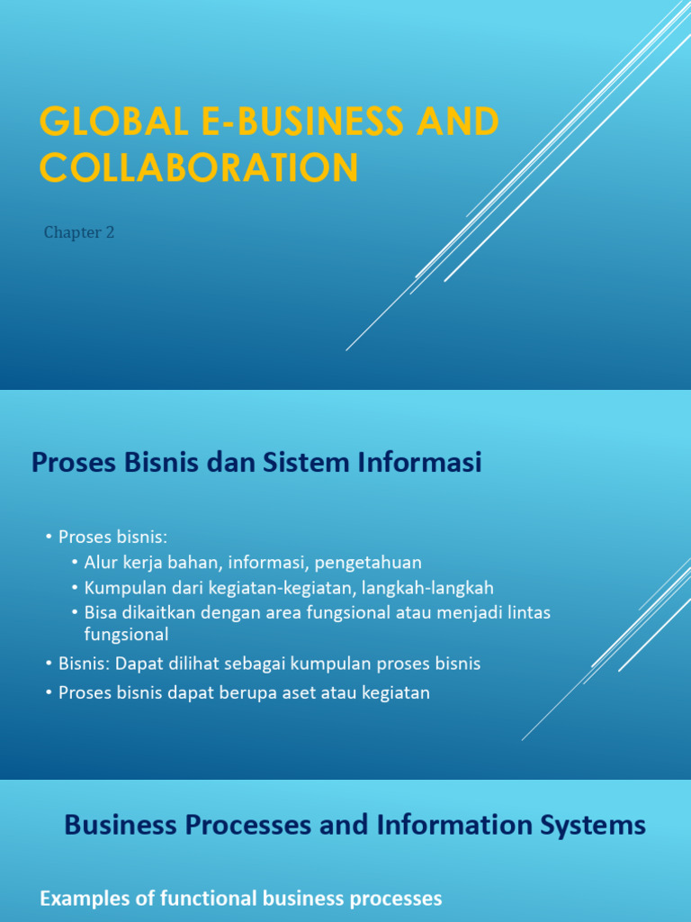 Materi Ajar Chapter 2 - Global E-Business and Collaboration | PDF