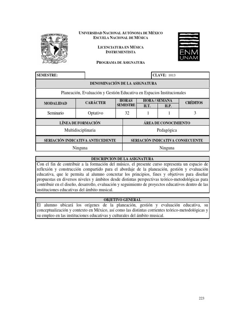 Plan Eval Gest | PDF