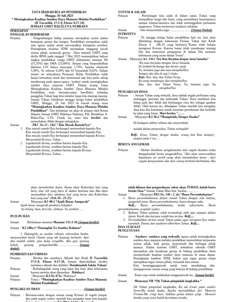 (Jemaat Duduk) : KJ. 370:1 "Ku Mau Berjalan Dengan Jurus'lamatku" | PDF