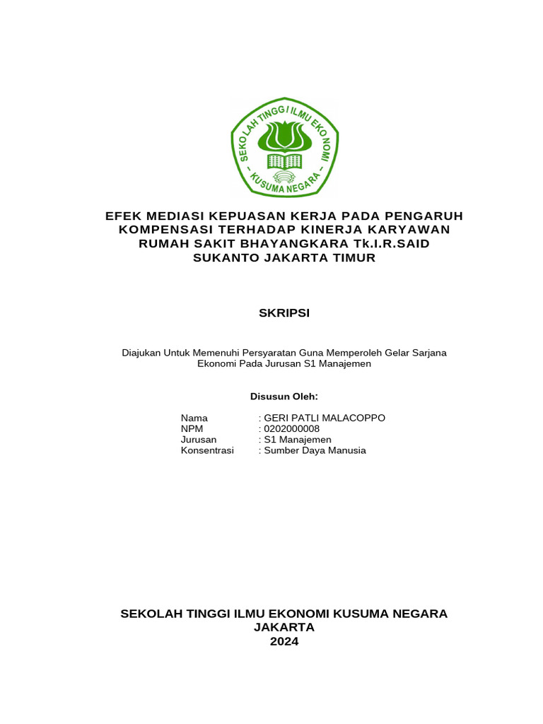 Skripsi 22 Agsts | PDF