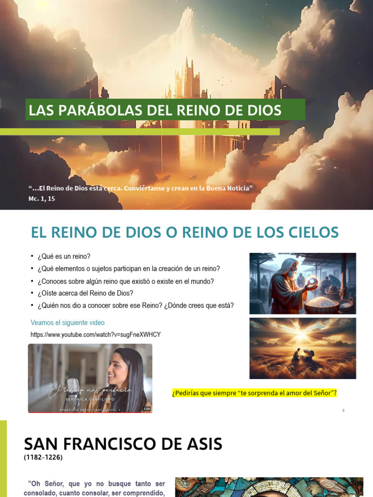 Parábolas del Reino de Dios: Guía | PDF | Parábolas de Jesús | Filosofía