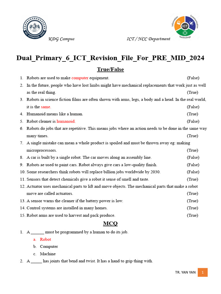 Dual P6 Revision File Pre Mid | PDF