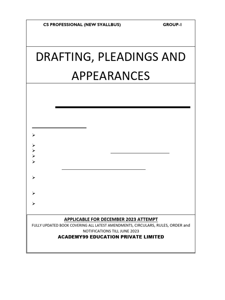 New Syallbus Book Drafting | PDF