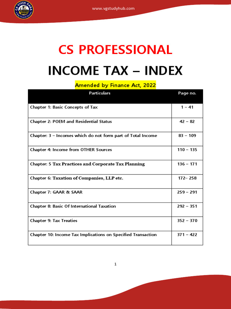 Income Tax Book | PDF