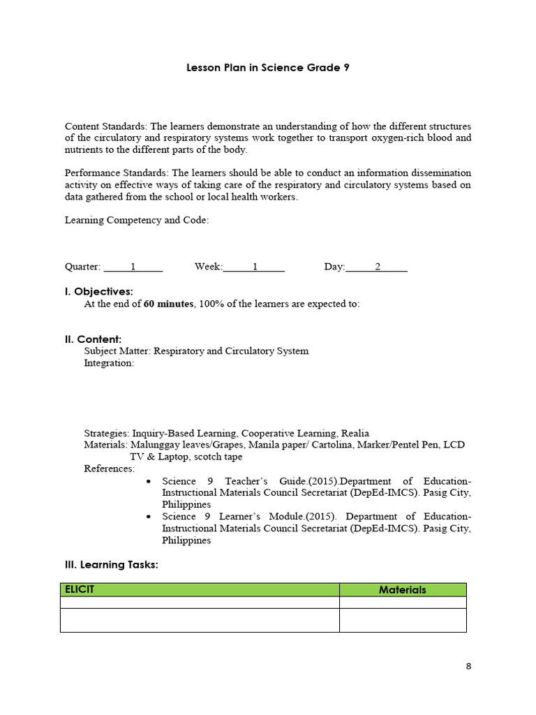 Science 9 DLP Q1 W1 D2 | PDF