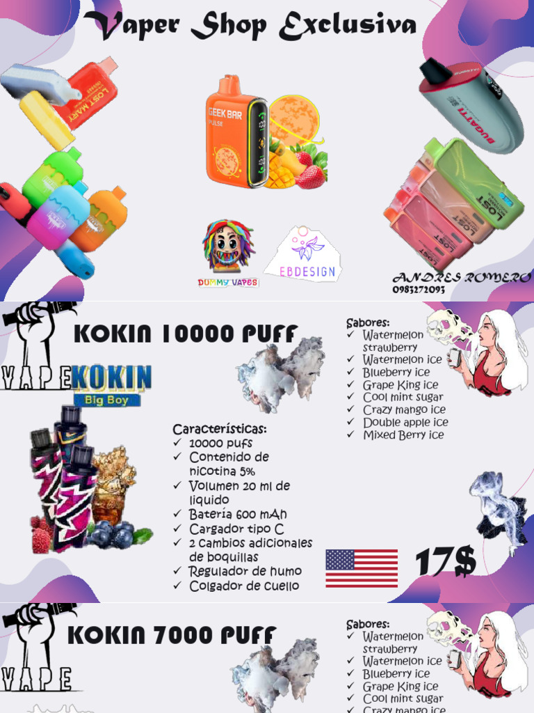 Catalogo de Vapes | PDF