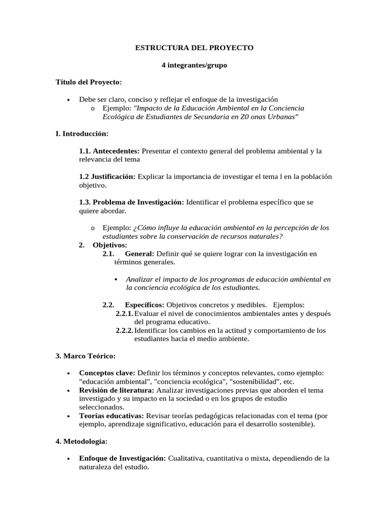 Estructura Del Proyecto | PDF