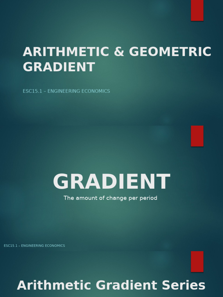 Lesson 5 - Arithmetic Geometric Gradient | PDF
