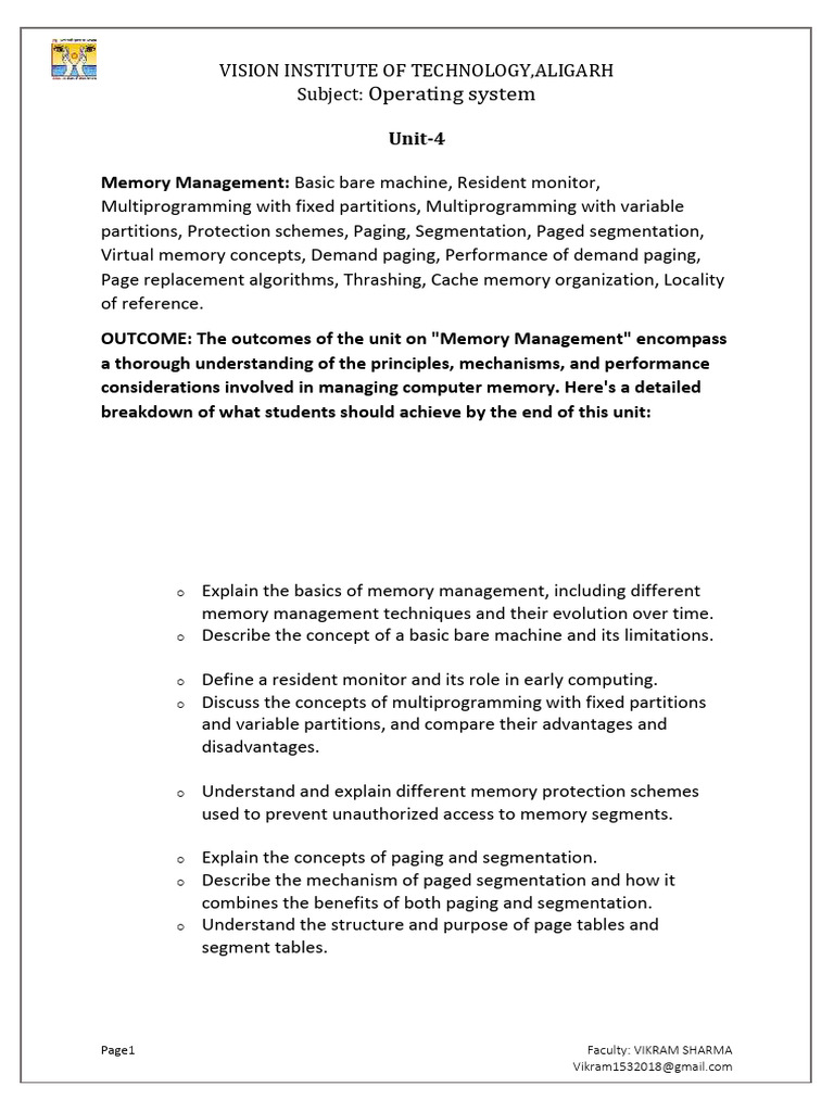 Memory Management Essentials | PDF | Computer Data Storage | Computers
