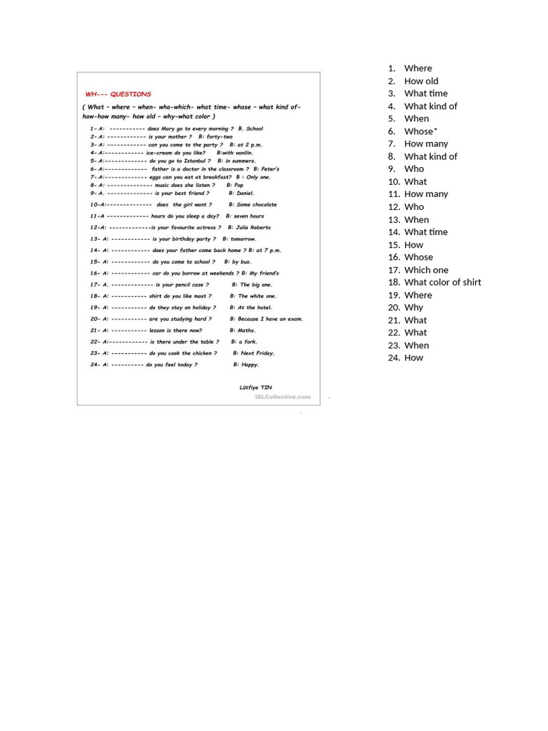 Latihan Soal 5W1H (12,07,2024) | PDF