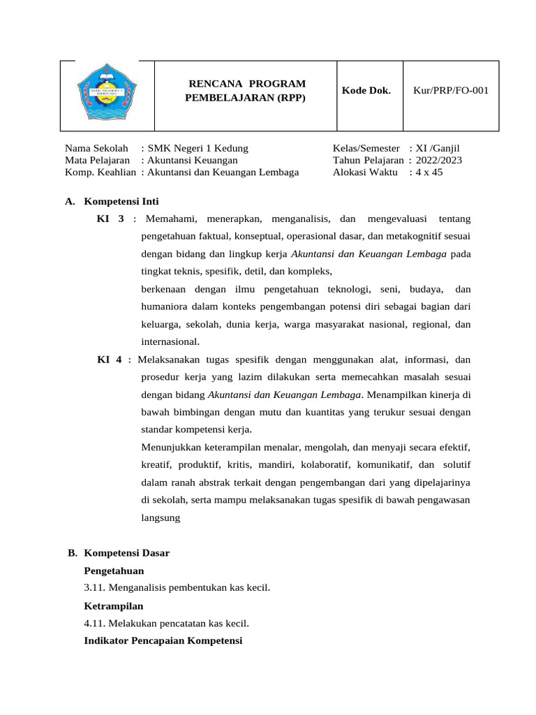 LKPD Kas Kecil Merged Compress | PDF
