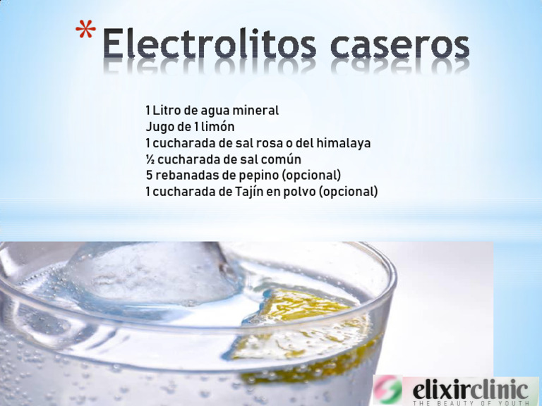 Electrolitos Caseros | PDF