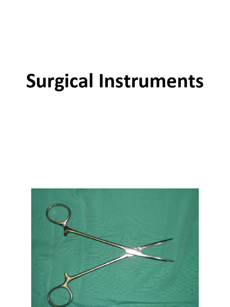 Surgical Instruments | PDF
