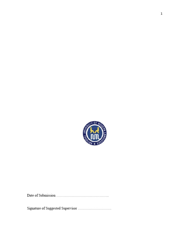 PHD Synopsis Zafar Complete | PDF