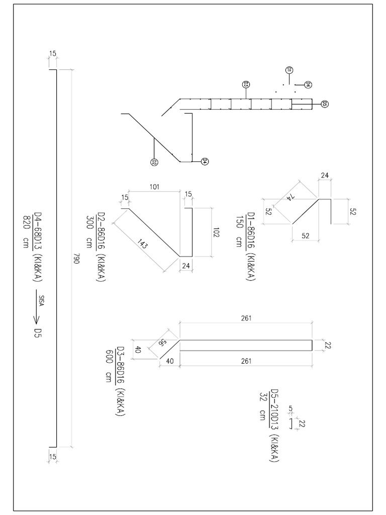 Pembesian Top Abutment | PDF