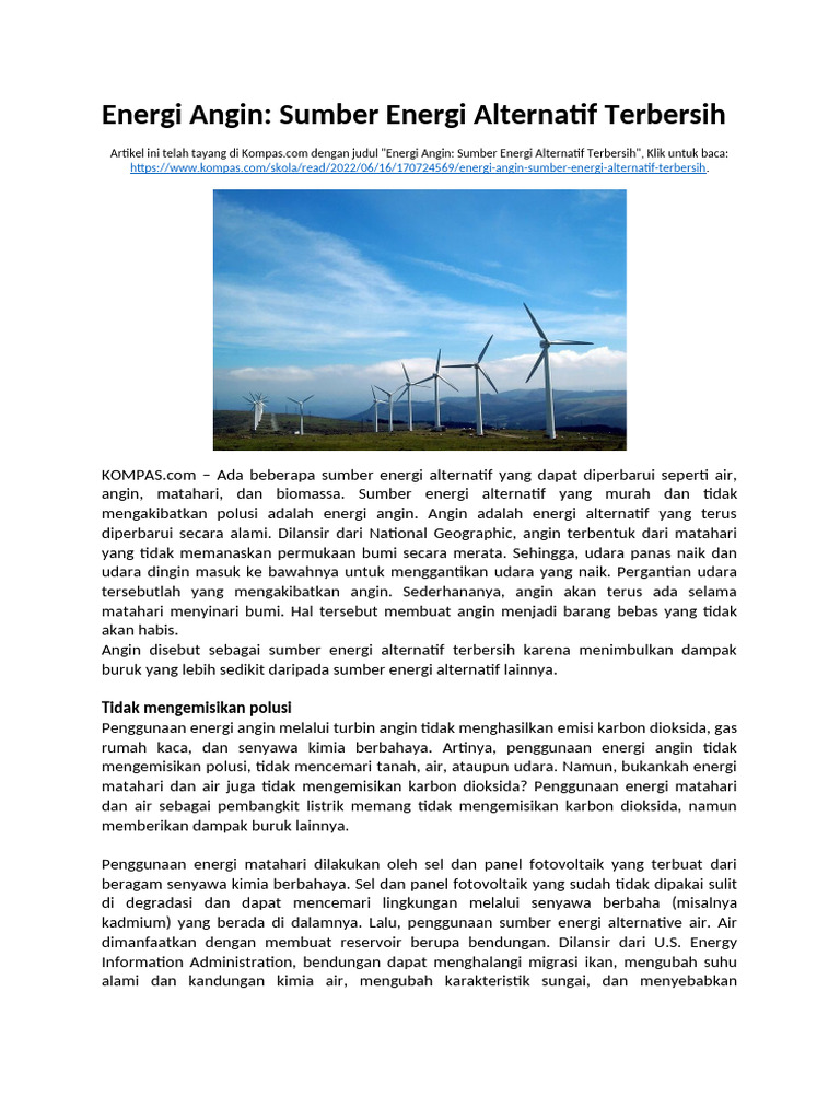 Qaila Energi Angin | PDF