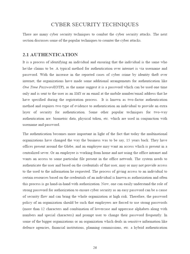 Cyber Security Techniques Pdf