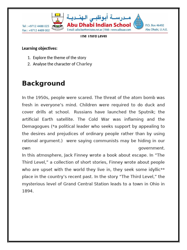 THIRD LEVEL - Notebook Plan | PDF