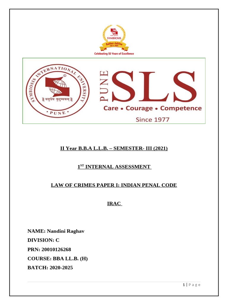 3rd Sem Ipc 1st Internal | PDF