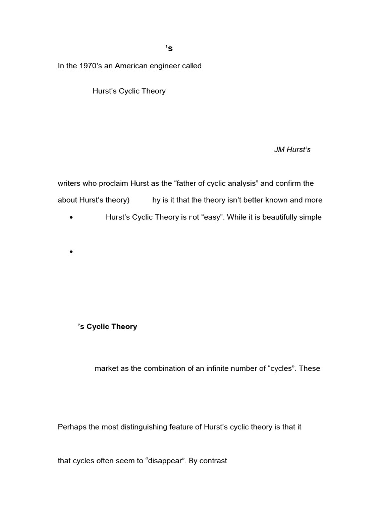 Cyclic Analysis With Hurst | PDF