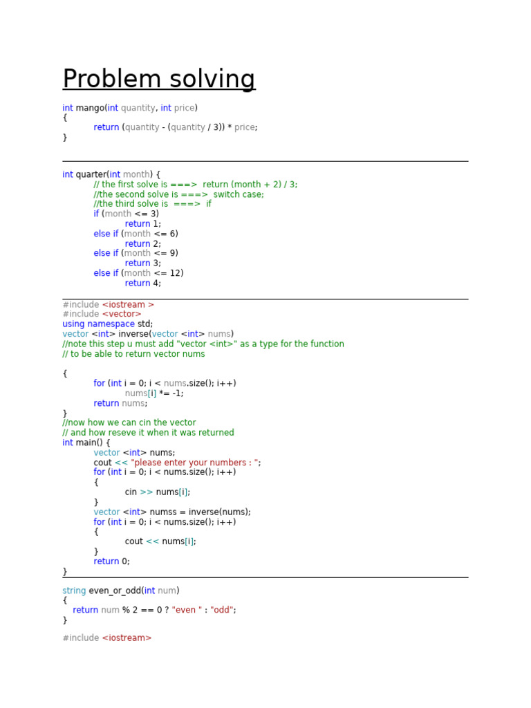 Problem Solving | PDF