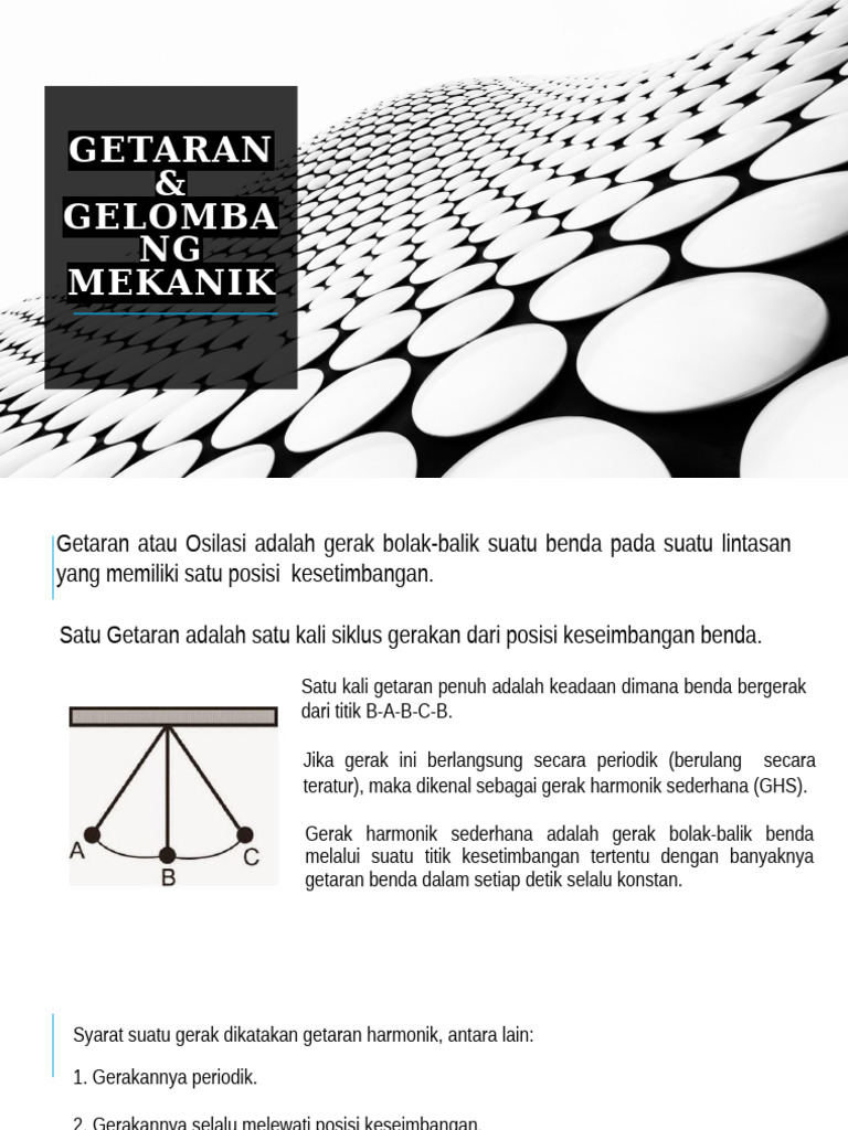 001 Getaran Dan Gelombang Mekanik | PDF