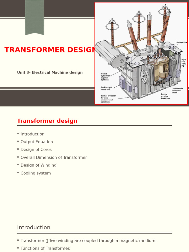 Transformer Design | PDF