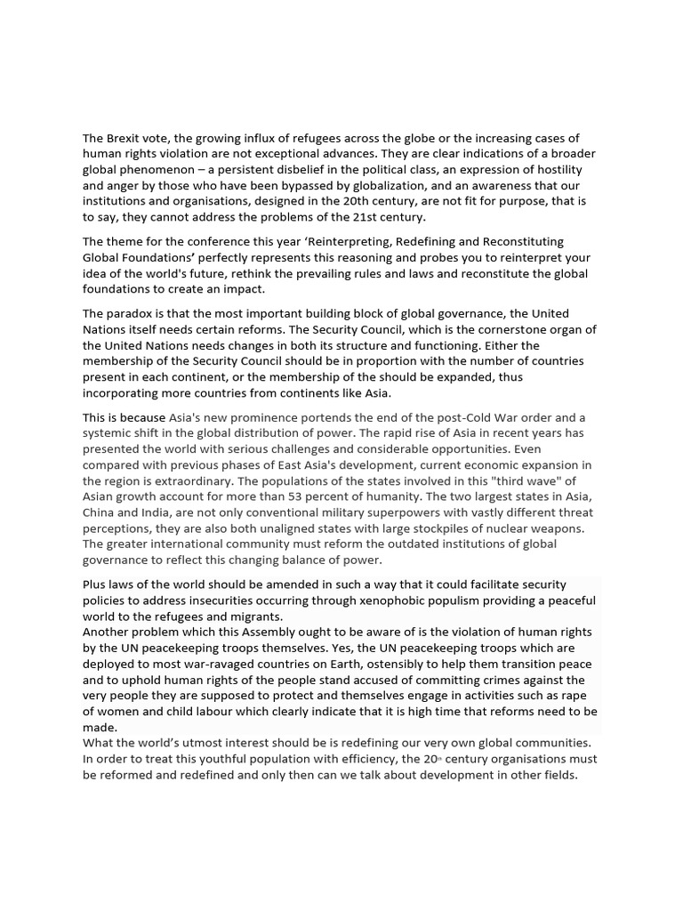 Plenary Speech Sample | PDF