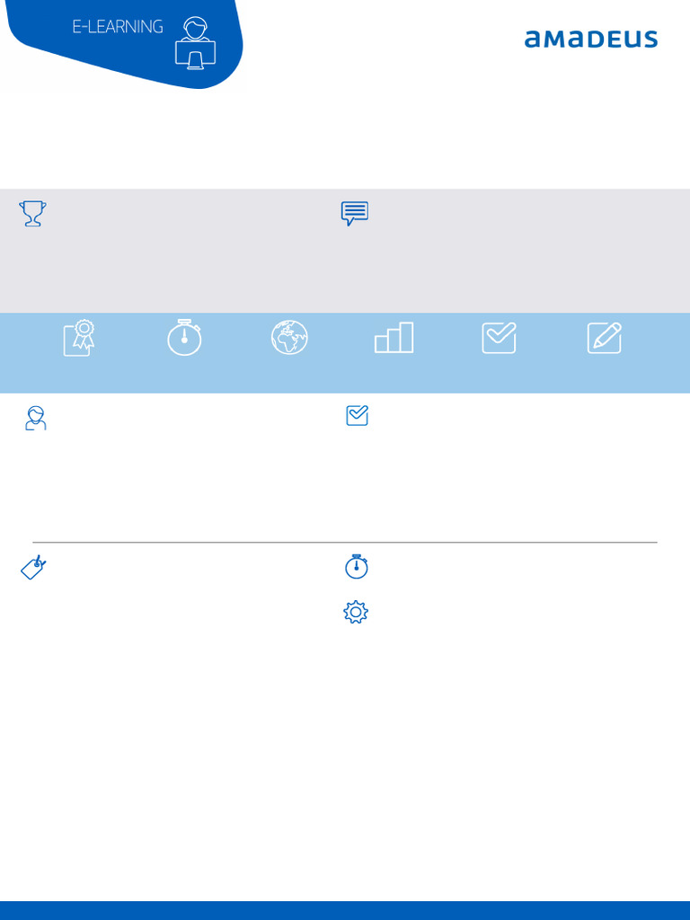 Amadeus Training Course 3035084100 | PDF