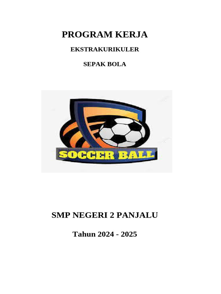 Program Ekstrakurikuler SepakBola 2024-2025 | PDF