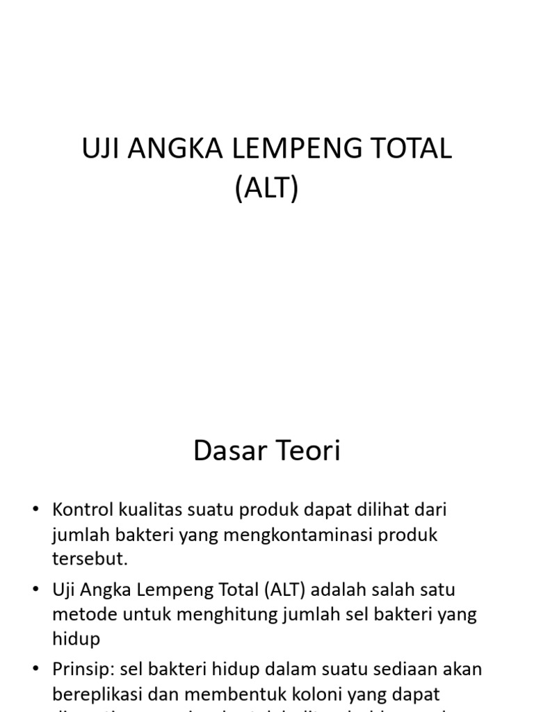 Uji Alt | PDF