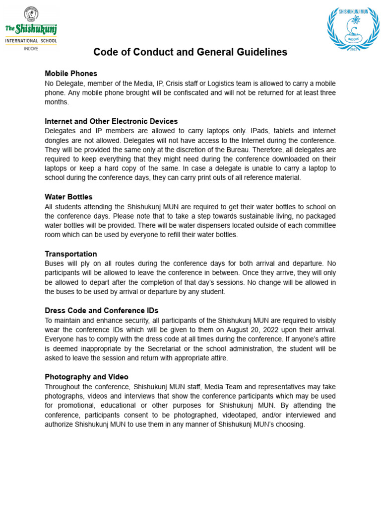 Code of Conduct | PDF