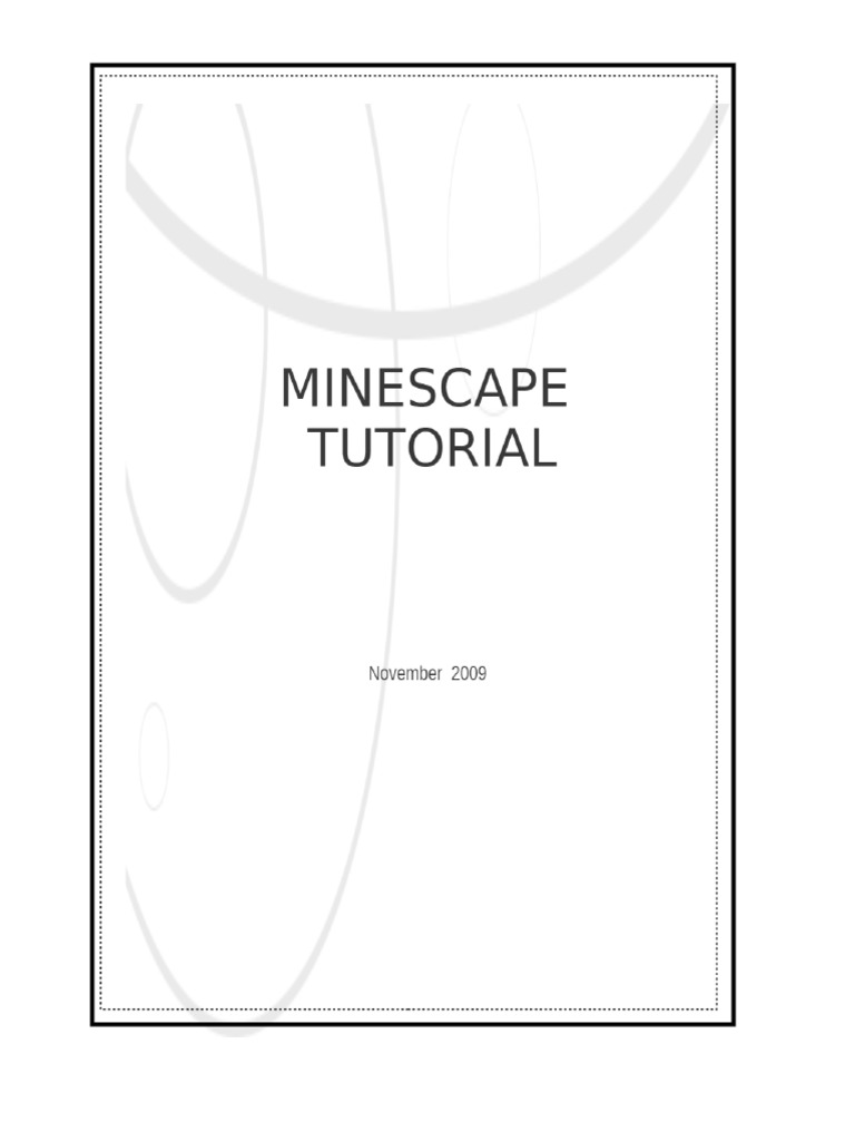 Tutorial Minescape - TOAZ - INFO | PDF