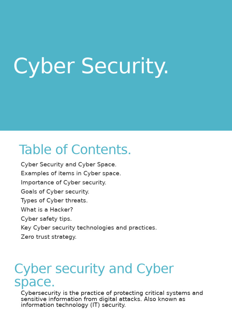 Cyber Security | PDF