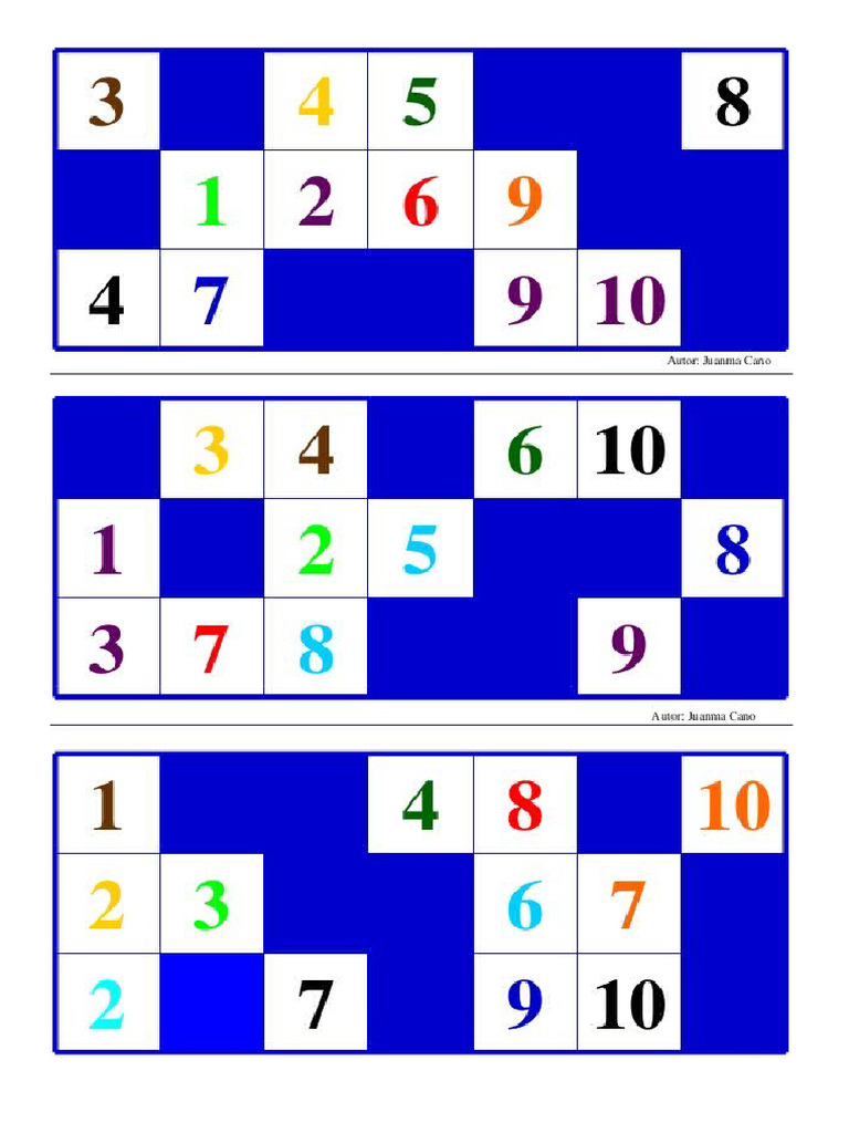Bingo de Números | PDF