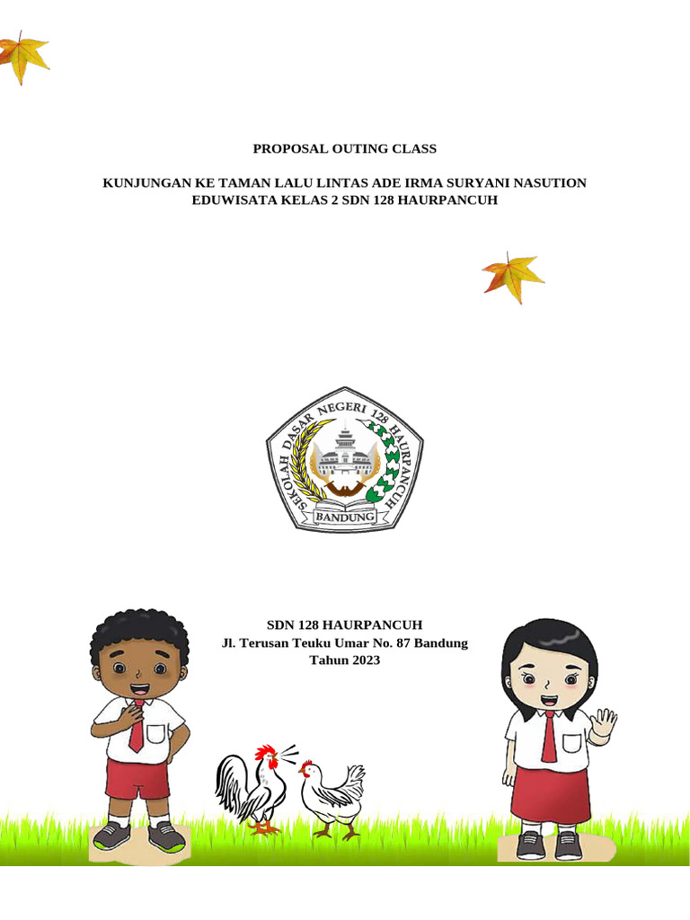 Proposal Pembelajaran Di Luar Kelas Semester Kelas 2 | PDF
