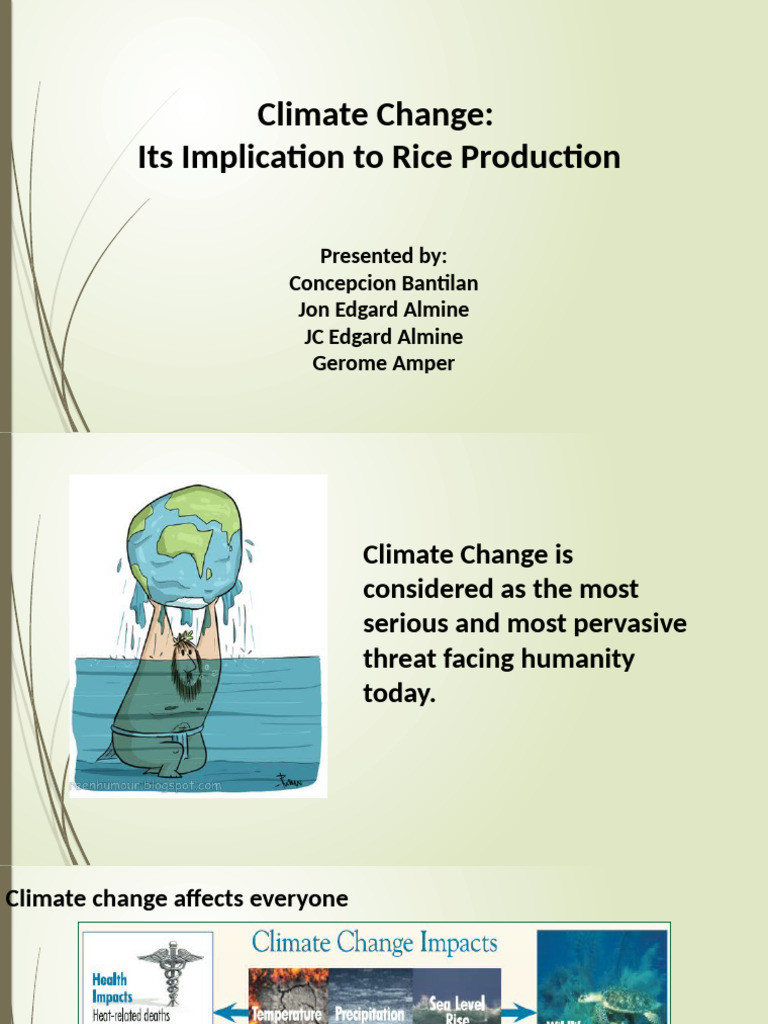 Climate Change and Rice | PDF | Climate Change | Agriculture