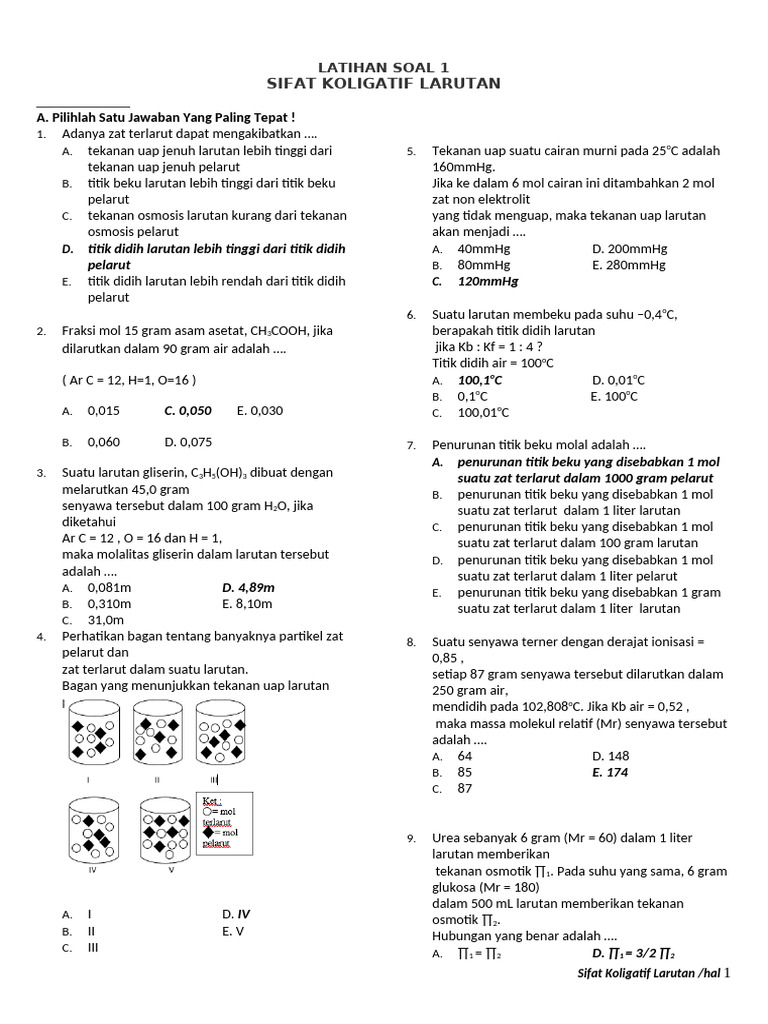 Latihan Soal 1 | PDF