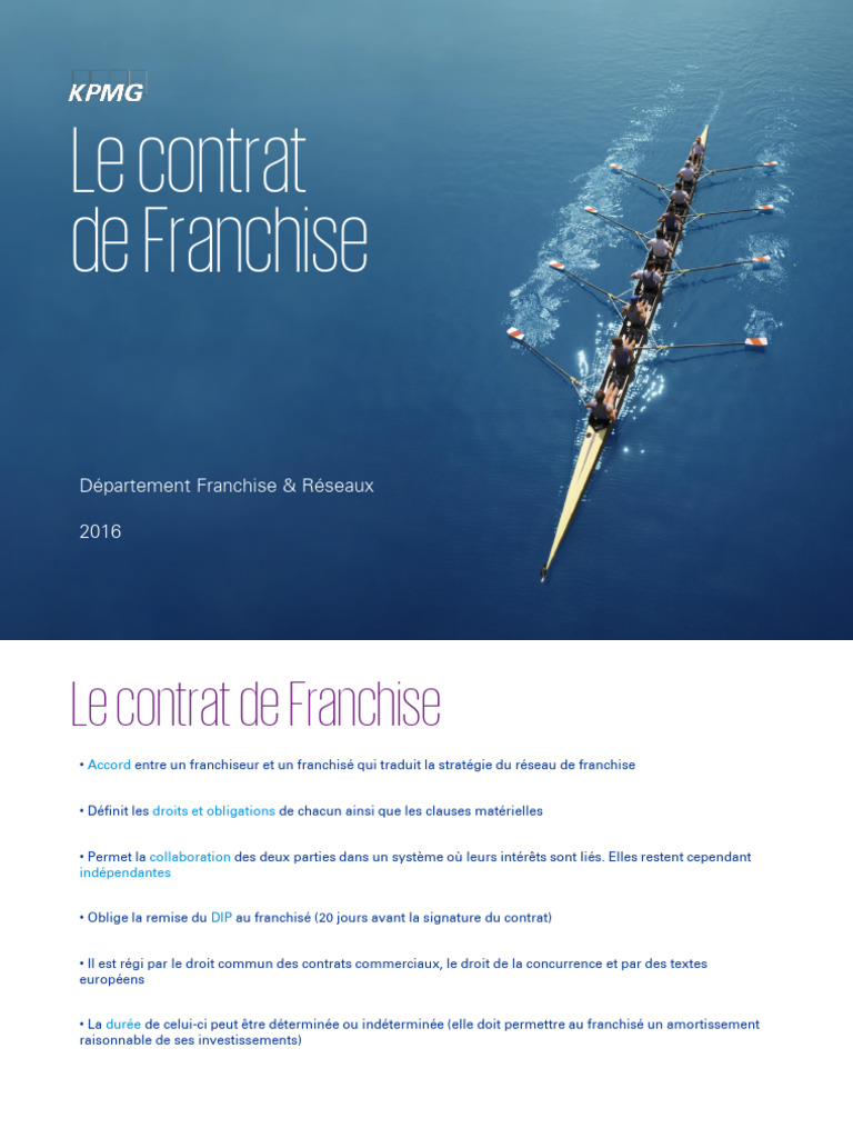 FR Le Contrat de Franchise | PDF