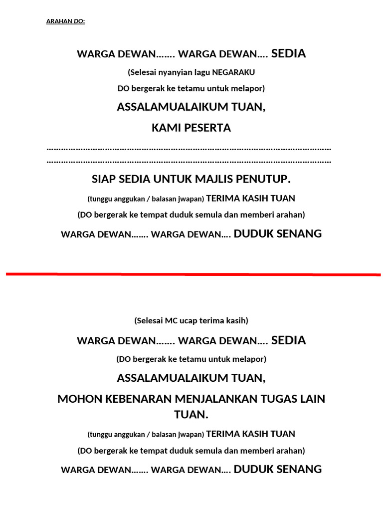Arahan Do | PDF