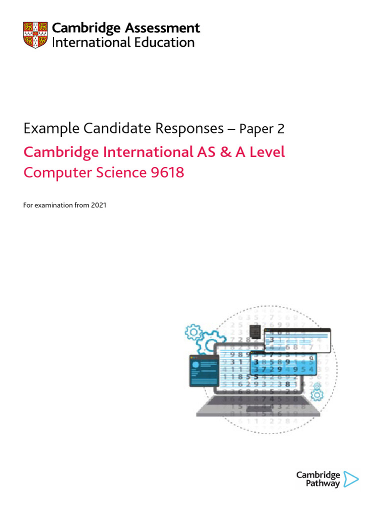 9618 Example Candidate Responses Paper 2 | PDF