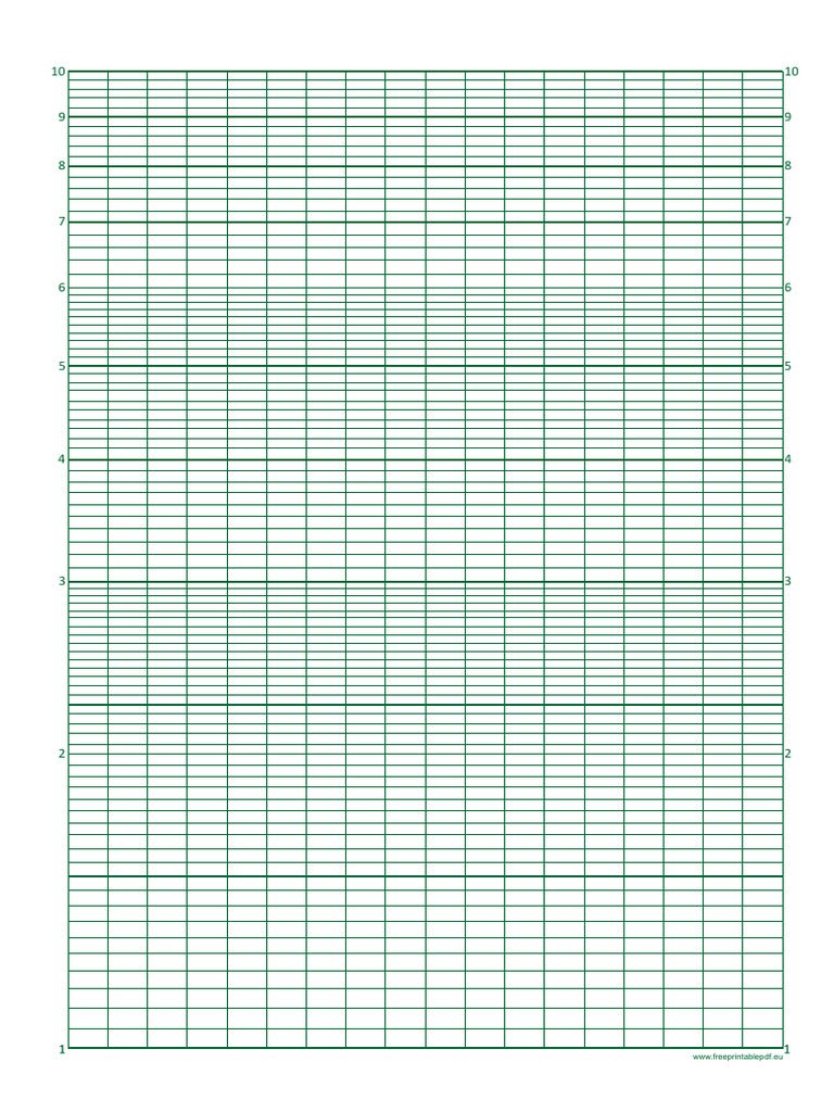 En Semi Logarithmic Paper Green | PDF
