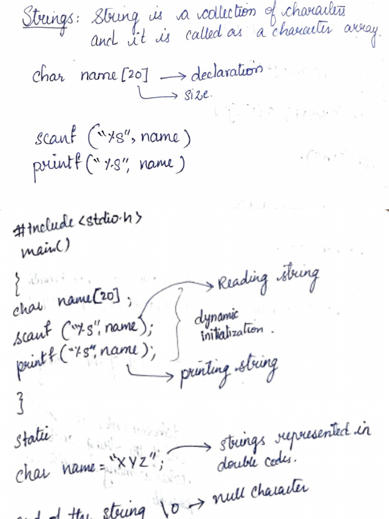 C Programming Strings | PDF