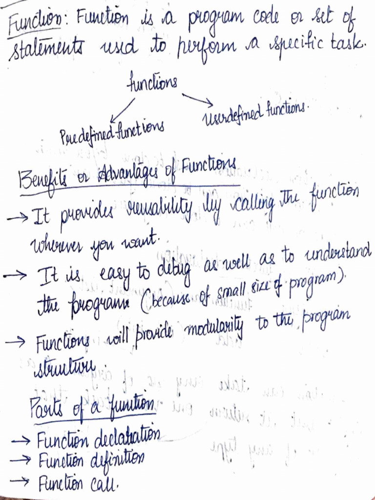 C Programming Functions | PDF