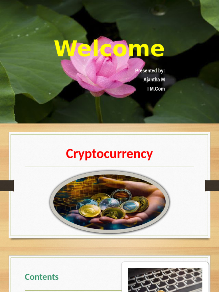 Cryptocurrency Presentation | PDF