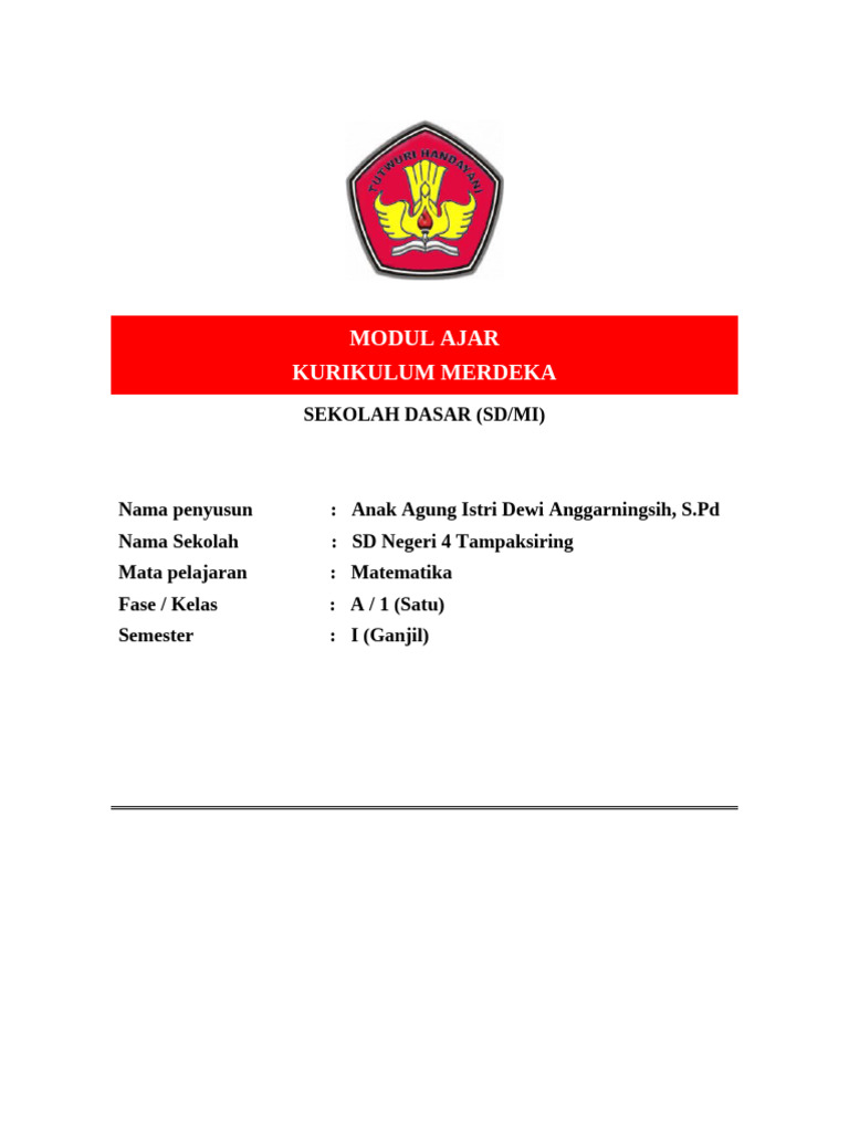 Modul Ajar PMM 2024 | PDF