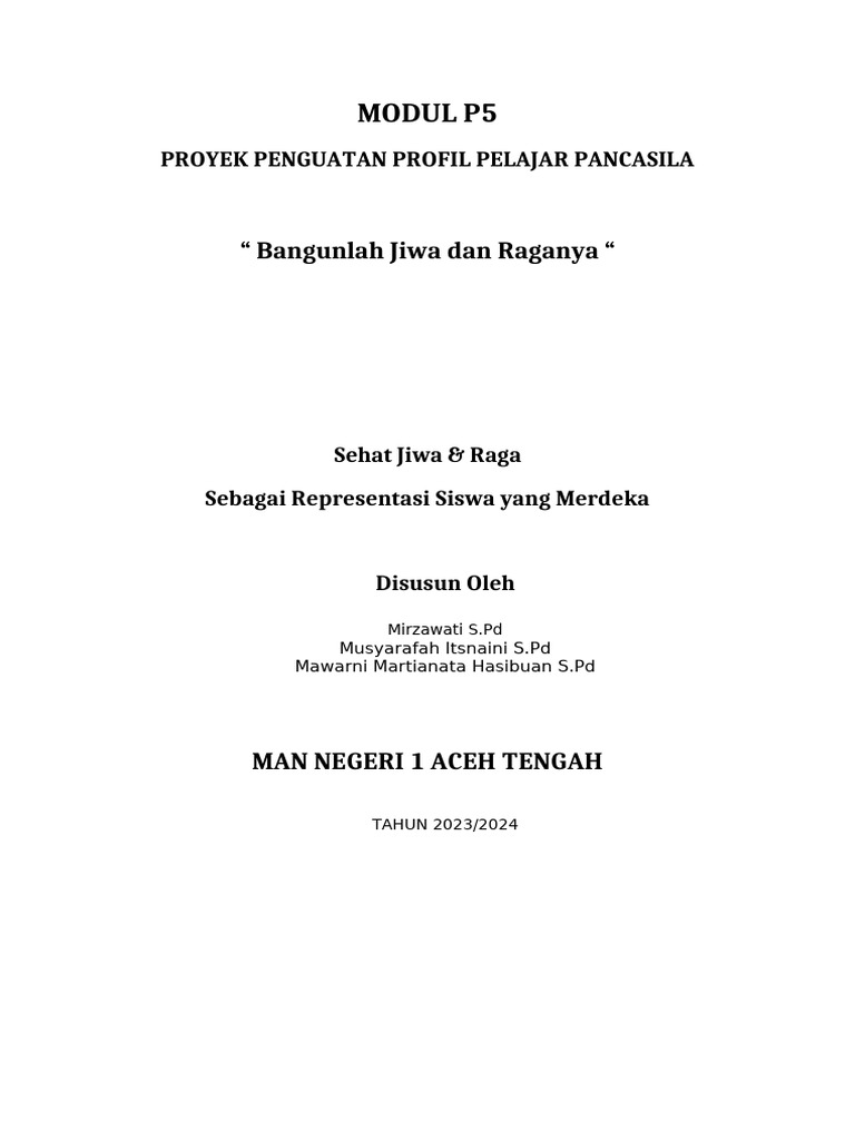 Modul Projek - Edit | PDF