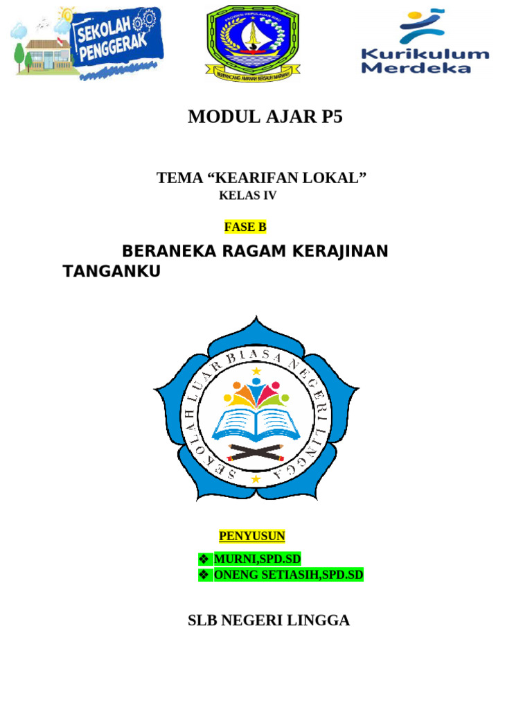 Modul P5 Kelas 4 Semester 2 | PDF