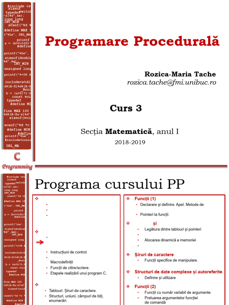 Curs 3 | PDF