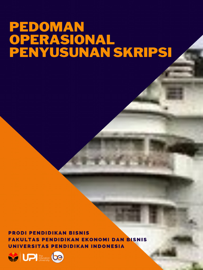 Pedoman Operasional Penyusunan Penulisan Skripsi - 2021 2 1 | PDF